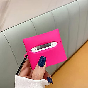 Air pod Pro Case, Food Design Airpod Pro Case for Girls Kids, 3D Cute Cartoon Funny Food Fashion Design Silicone Protective Skin Shell Compatible with 2019 Air pod Pro (Pro Candy Kids Rose red)