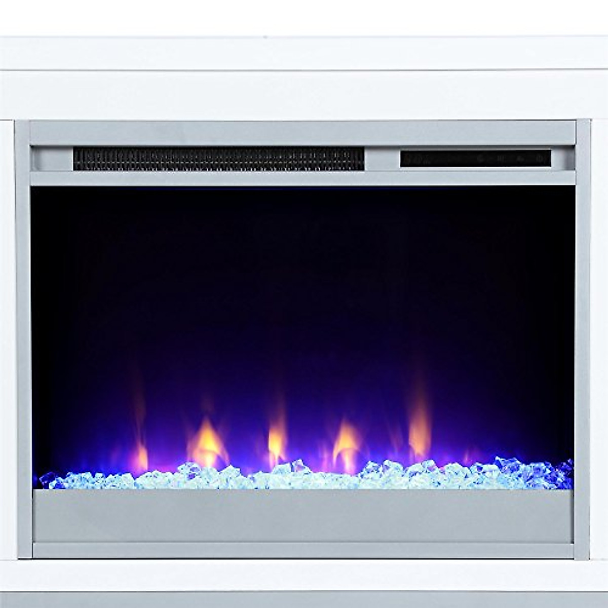 Ameriwood Home Fireplace TV Stand for TVs up to 70", White