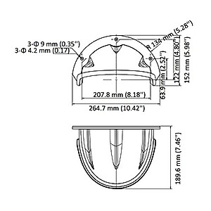DS-1250ZJ SRS Universal Sun Rain Shade Camera Cover Shield for Hikvision/Nest/Ring/Arlo/Dome/Bullet Outdoor Camera - White