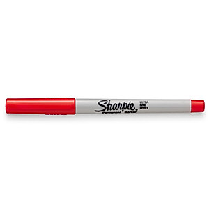 SHARPIE Color Burst Permanent Markers, Ultra-Fine Point, Red