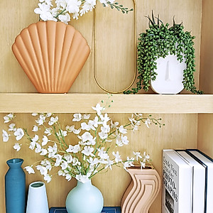 Supla 4 pcs Artificial Hanging Succulents Faux Burro's Tail Picks Trailing String of Pearls Succulent Greenery Sprays 13.4" L for Basket Planter Centerpiece Floral Arrangement Indoor Outdoor Decor