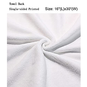 Naanle 3D Beautiufl Natural Red Roses Print Valentine's Day Soft Guest Hand Towel for Bathroom, Hotel, Gym and Spa (16 x 30 Inches)