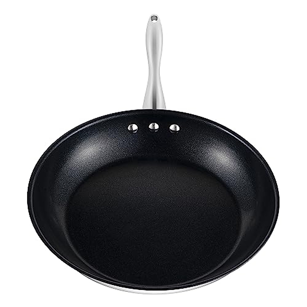 10" (26 cm) Stainless Steel Pan by Ozeri with ETERNA, a 100% PFOA and APEO-Free Non-Stick Coating