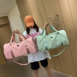 Gym Bag for Women Sports Tote Travel Bags Carry On with Shoe Compartment for Weekender Tennis Baseball Yoga School