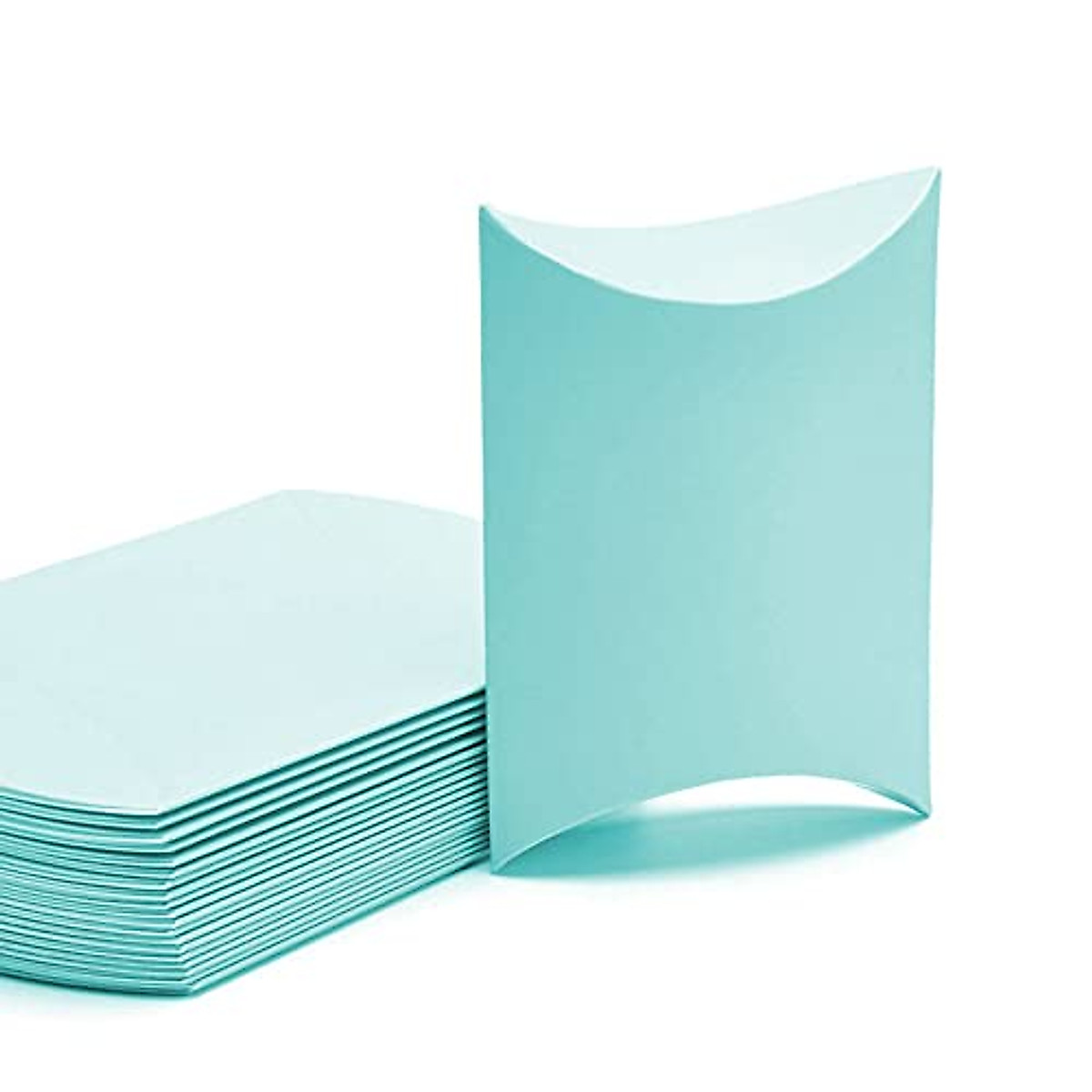 AKOAK 100 Pcs Wedding Creative Pillow Box, Candy Gift Box, Suitable for Wedding Birthday and Christmas (Green)