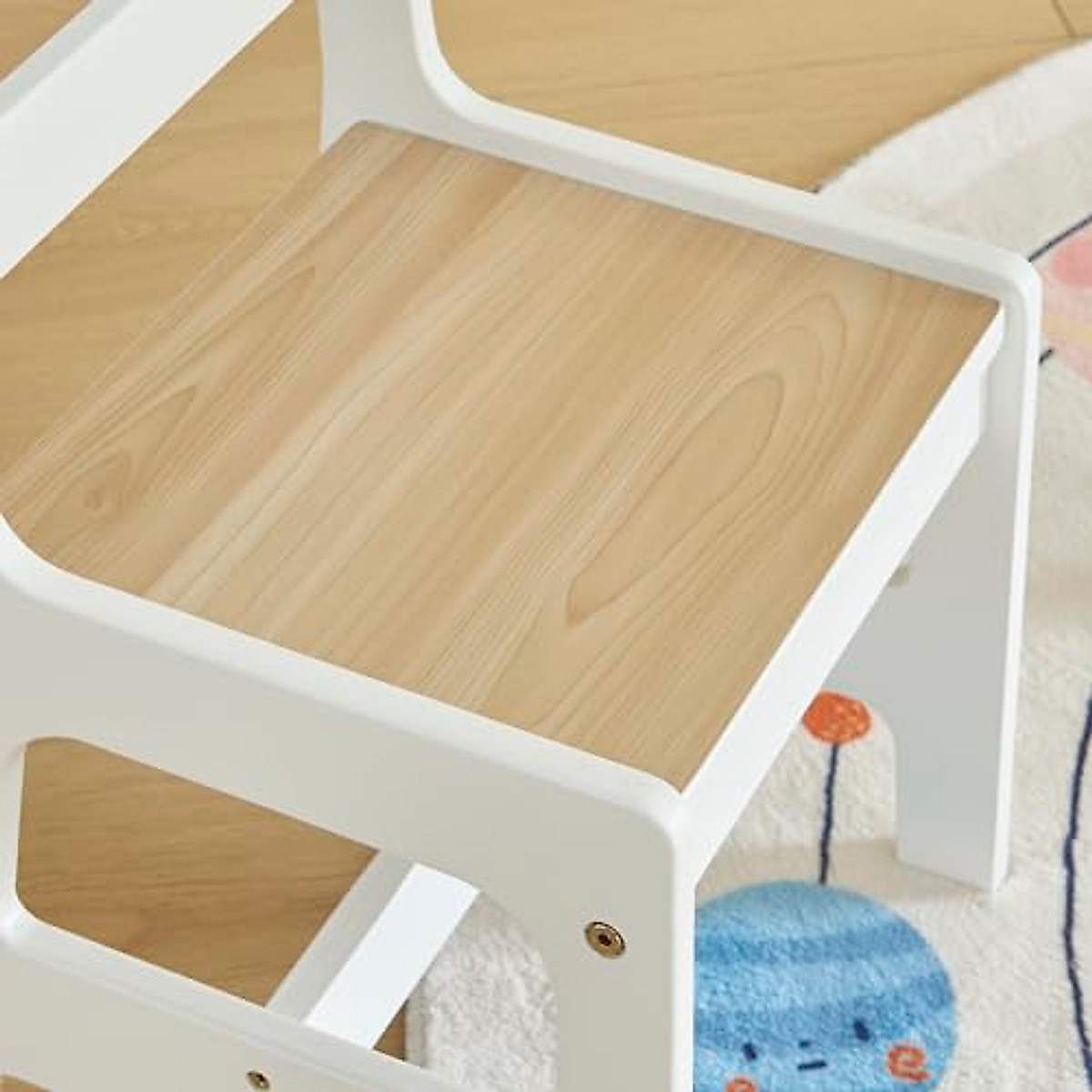 Panana Kids Table and Chairs Sets Children's Desk Table with 2 Chairs Stools Set for Preschoolers Boys and Girls Dinner and Learning Table Chairs Set