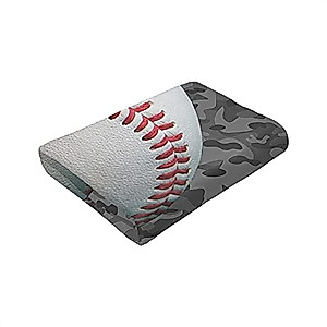 Maylian Personalized Ball Games Baseball Pattern Warm Unique Gift - Coral Fleece Flannel Photo Blanket (13,customX-Large 80 X 60 INCH)