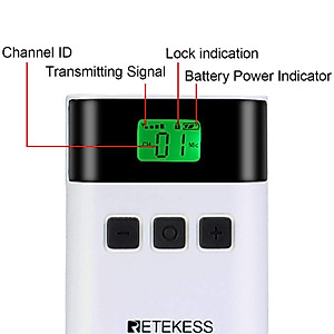 Retekess TT122 Church Translation System, Wireless Tour Guide System, One Key Mute, Crystal-clear Reception, Assistive Listening Devices for Court Interpretation(1 Transmitter 2 Receivers)