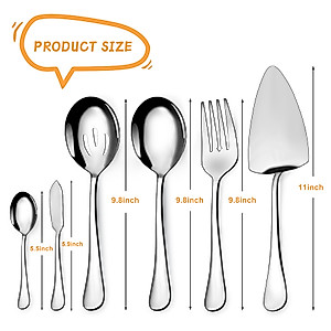 ELLERT Stainless Steel 12-Piece Dinner Knives Pack, Table Steak Knives Set for 12 (Silver 9 Inches)