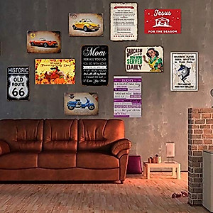 MALLONY Vintage Tin Sign Memories Made At The Lake Lake Sign Metal Sign for Plaque Poster Cafe Home Bar Coffee Wall Art Gift 11.8 X 7.8 INCH