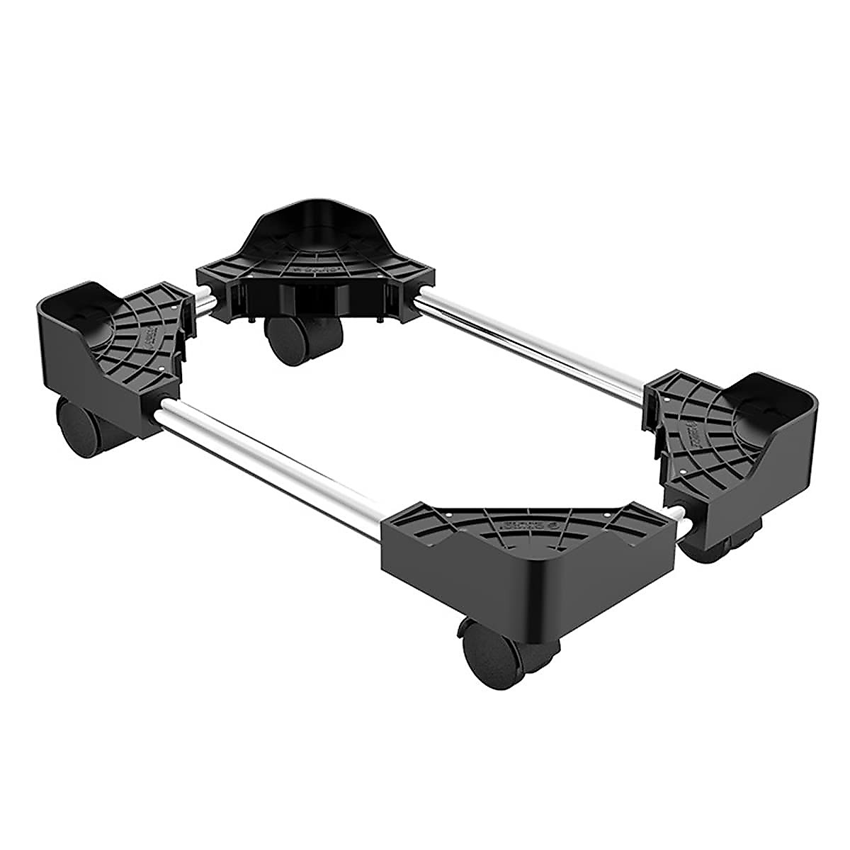 ORICO Computer Tower Stand, Mobile CPU Holder with 4 Caster Wheels Fits for Most Computer Tower, Gaming PC, Printer, Under Desk PC Holder (Black)