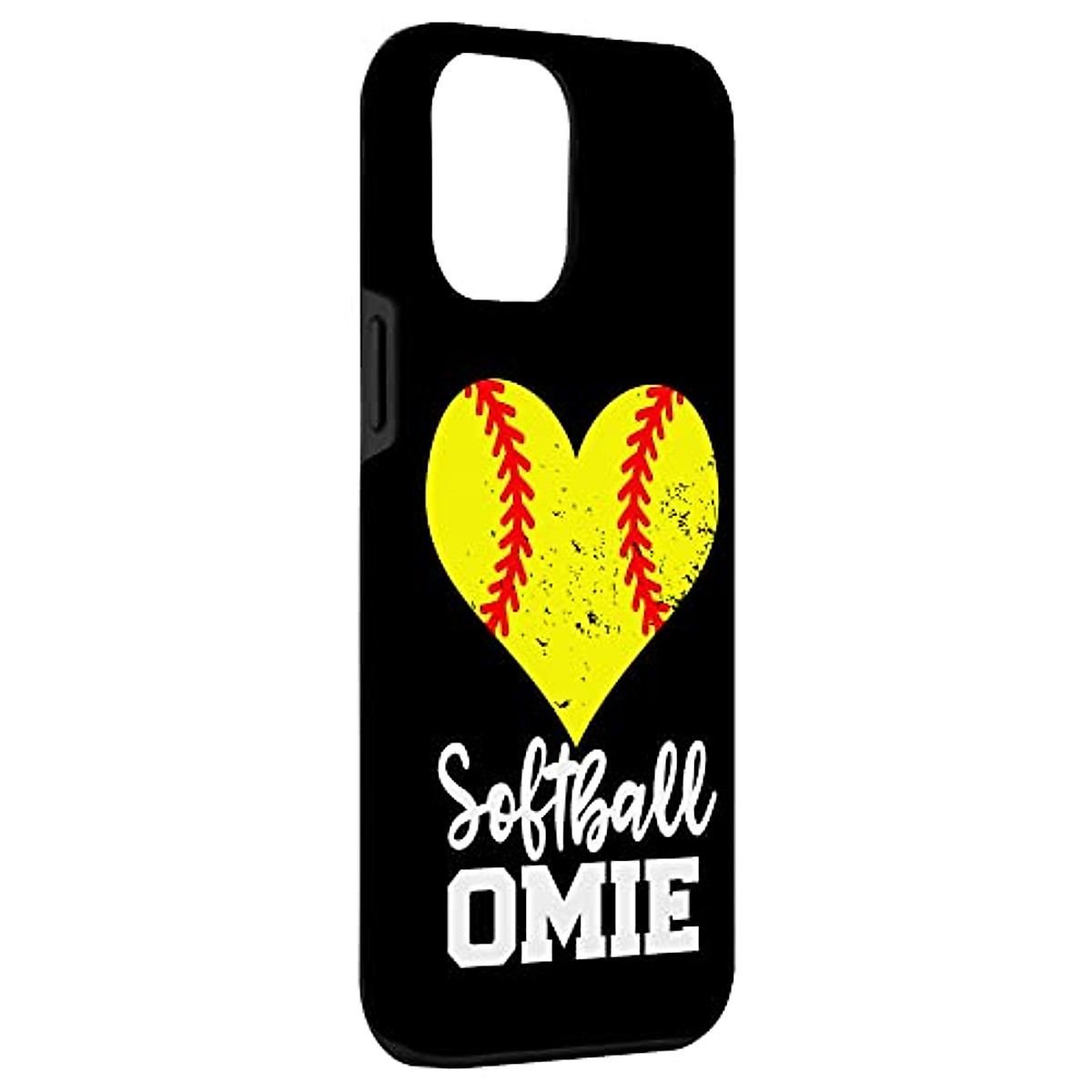 iPhone 12 Pro Max Softball Omie Funny Softball Heart Grandma Omie Case