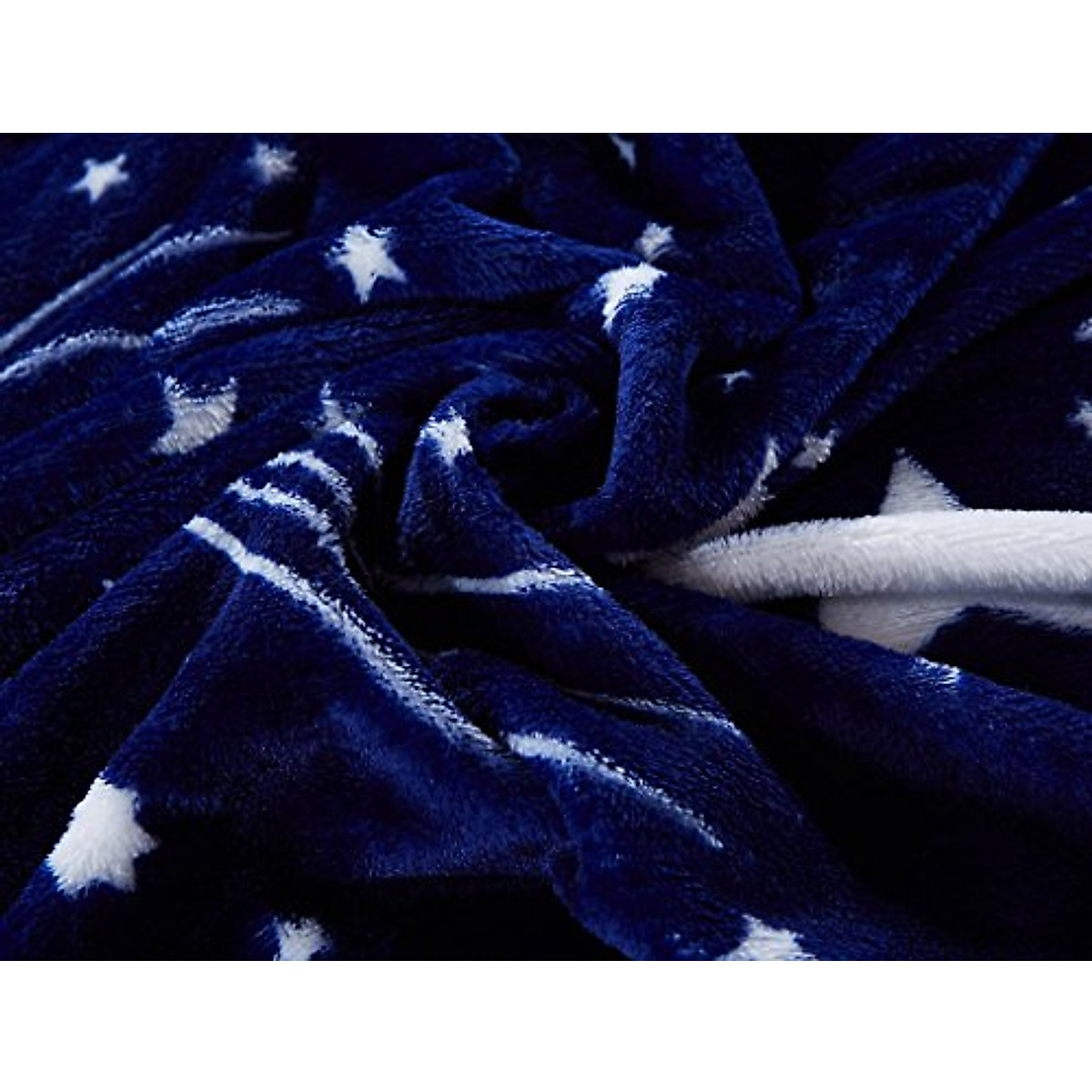 ChezMax Throw Blanket Ultra Soft Blanket Quilt Lightweight Plush Fleece Bed Blanket Cozy Towel Blanket Breathable Warm Throw for Stadium Couch Bed Sofa Chair Office Car Starry Sky-Blue Queen(79"X91")