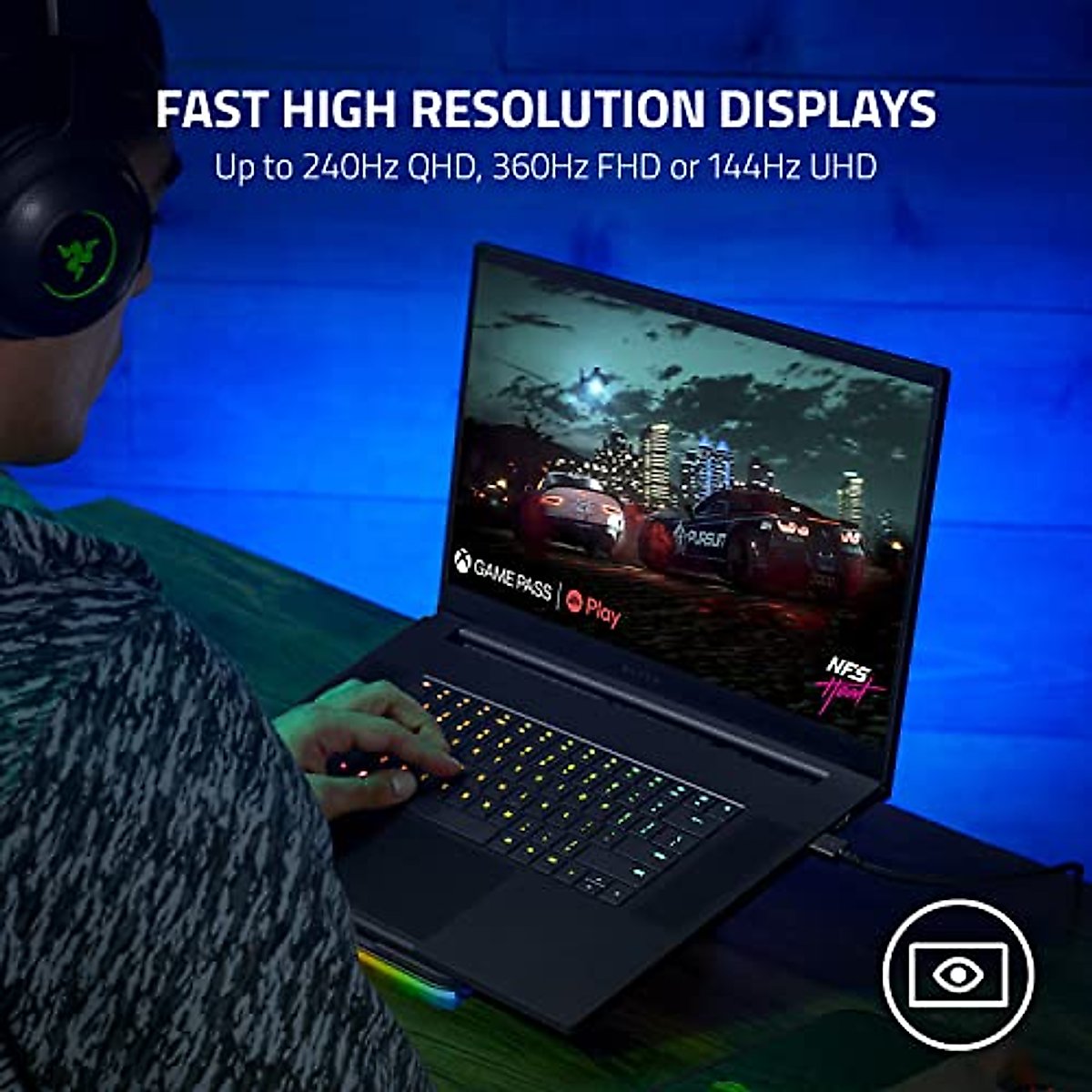Razer Blade 17 Gaming Laptop: NVIDIA GeForce RTX 3070 Ti - 12th Gen Intel 14-Core i9 CPU - 17.3" UHD 144Hz - 32GB DDR5 RAM - 1TB PCIe SSD - Windows 11 - Chroma RGB - Thunderbolt 4 - SD Card Reader
