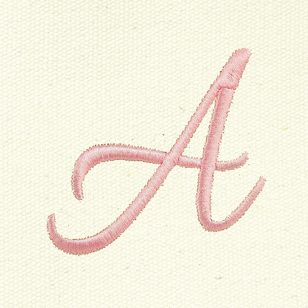 DALIX Striped Beach Bag Tote Bags Satchel Personalized Pink Ballent Letter A