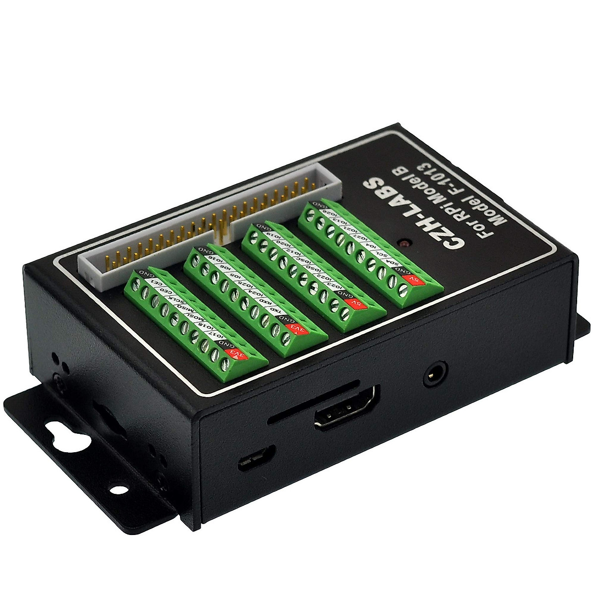 CZH-LABS RPi Screw Terminal Block Breakout Module with Aluminum Enclosure. for Raspberry Pi 1 2 3 Model B/B+