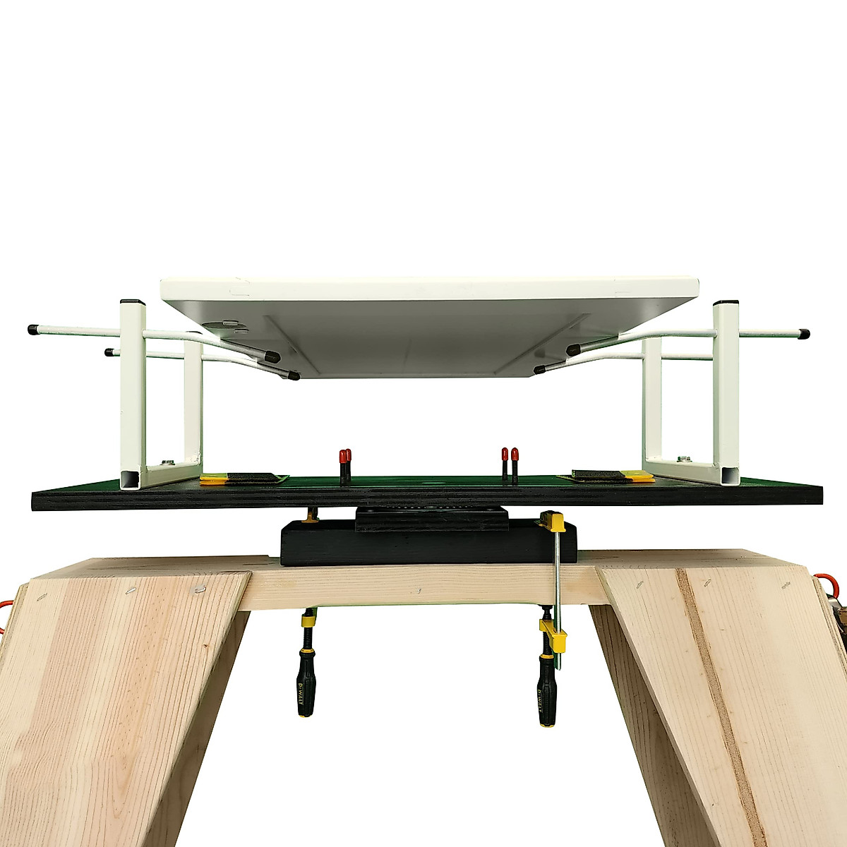 Rotating Spray Rack & 30 Door Dry Storage Rack With Wheels