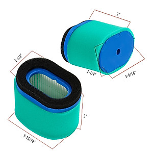 DemJamr 2Pack 697029 Air Filter with 273356S Pre Filter Replace for BS 498596 498596S 697029 697029S 690610 Air Cleaner, Compatible with BS 4207 5059K 5059D 5059H Series Engines