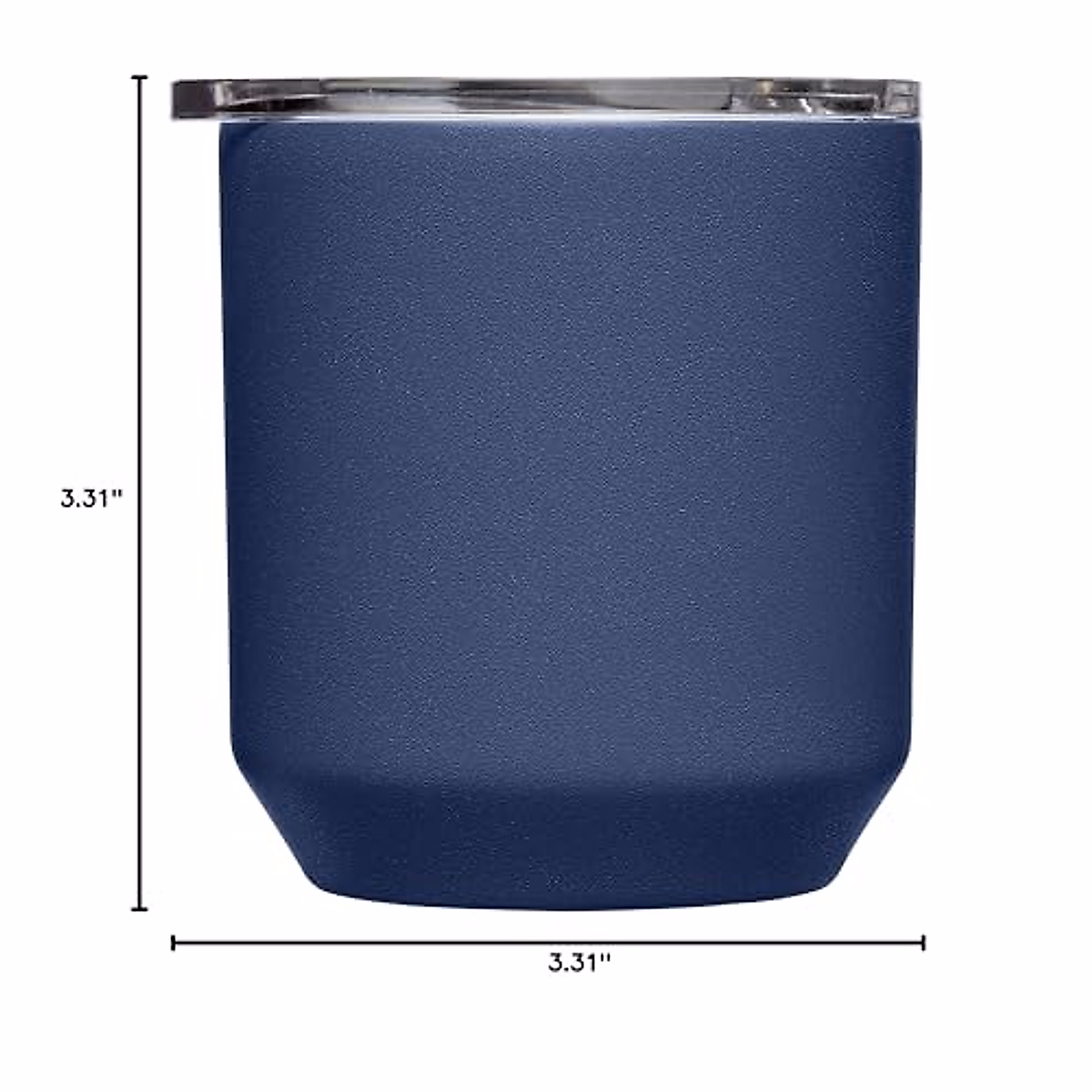 CamelBak Horizon 10oz Rocks Tumbler in Navy - Insulated Stainless Steel Cocktail Glass with Non-Slip Tri-Lid