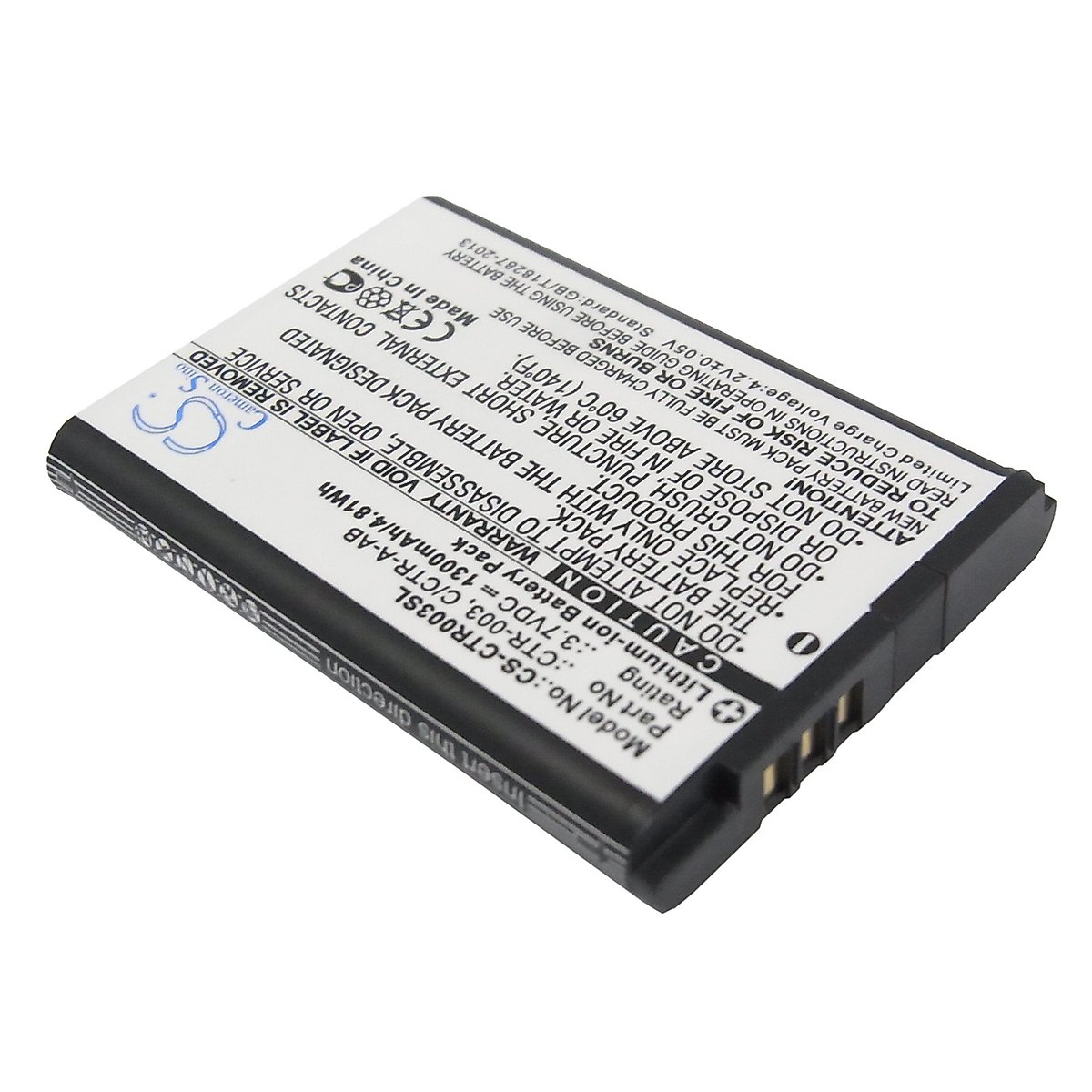 Qigenia CTR-003 Replacement Battery for JAN-001 3DS 2DS XL Switch Pro Controller CTR-001 MIN-CTR-001,C/CTR-A-AB Battery (1300mAh/3.7V)
