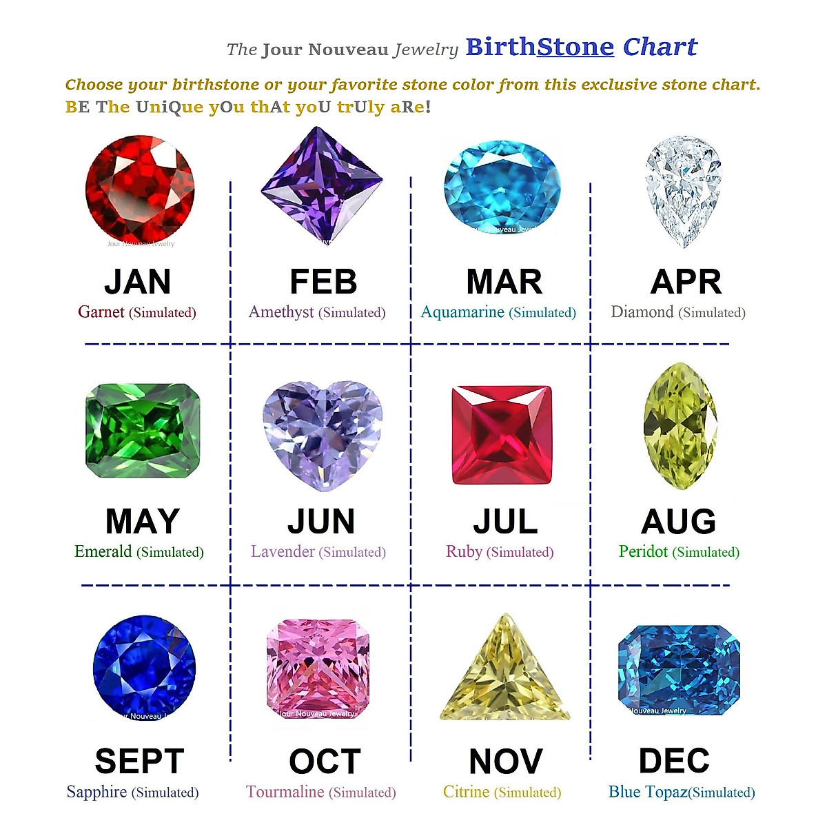 JNJ Women's Class Ring, personalized for high school and college graduates, Sterling Silver, Birthstone Class Rings (Platinum)