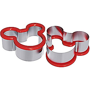 Stainless Steel Mickey Mouse Cookie Cutter/Kids Sturdy Cutters for Cookies, Sandwiches, Biscuit
