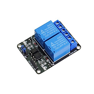 Geekstory 5PCS 2 Channel 5V Relay Module 10A with Optocoupler Low Level Trigger Expansion Board for Arduino R3 MEGA 2560 1280 DSP ARM PIC AVR DSP Electronic STM32 Raspberry Pi
