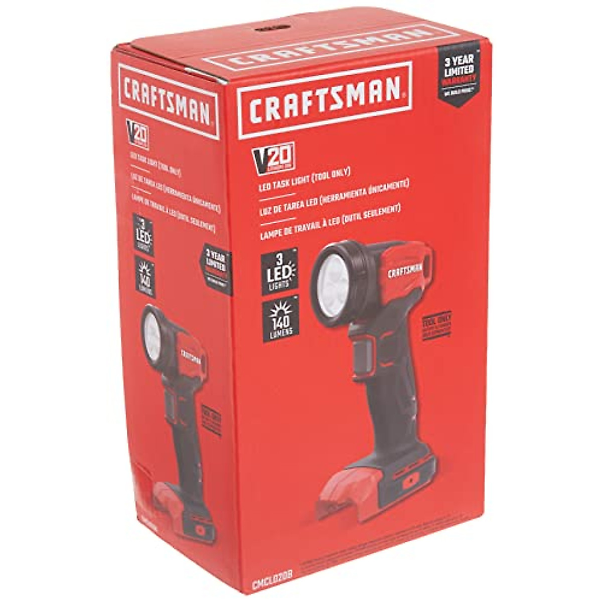 CRAFTSMAN V20* LED Work Light (Tool Only) (CMCL020B)