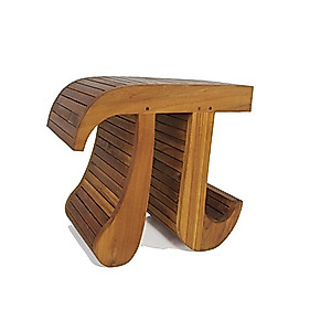 AquaTeak Patented Pi-Shaped Teak Bench