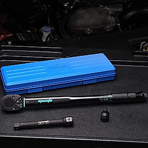 EPAuto 1/2-inch Drive Click Torque Wrench, 10-150 ft/lb, 13.6-203.5 N/m, Black