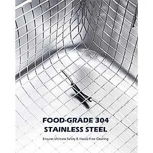 CREWORKS Ultrasonic Cleaner with Heater and Timer, 2.6 gal Digital Sonic Cavitation Machine, 240W 10L Stainless Steel Jewelry Cleaner for Professional Tool Watch Glasses Retainer Denture Coin Cleaning