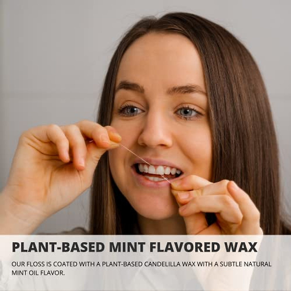 Biodegradable Silk Dental Floss Refill - Six Pack - Organic Natural Dental Floss, Refillable, Compostable Peace Silk Dental Floss Refills - 6 x 33 Yards - Eco-Friendly Mint Candelilla Wax