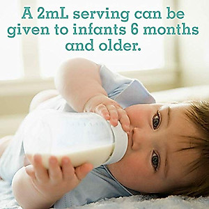 Garden of Life Baby Probiotic Drops for Immune & Digestive Health, Probiotics for Babies, Infants & Toddlers 6-12 Months - 4 Billion CFU - Baby's Organic Daily Colic Support, 56 mL Liquid (1.9 fl oz)