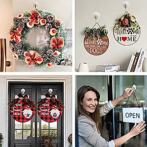 Suction Cup Hooks, SUNDOKI Suction Shower Hooks Heavy Duty Hangers for Window Glass Door Kitchen Bathroom Shower Wall - 4 Pack (Small)