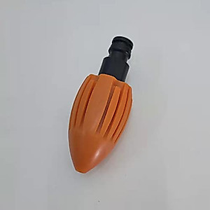 Angoily Head Garden Machine Accessories Clog Hose Black Flush Plastic Sewer Drain Connector Tools Orange Gutter Parts Water Flushing Nozzle Softer Washer Jetter Power Pressure Remover