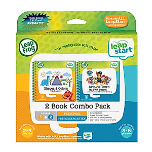 LeapFrog LeapStart 2 Book Combo Pack: Shapes & Colors & Around Town with PAW Patrol,Multicolor, 80-469500