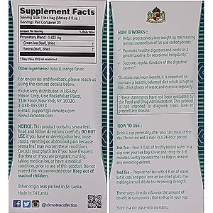 Lakma Super Slim Tea with Mango - 25 Tea Bags