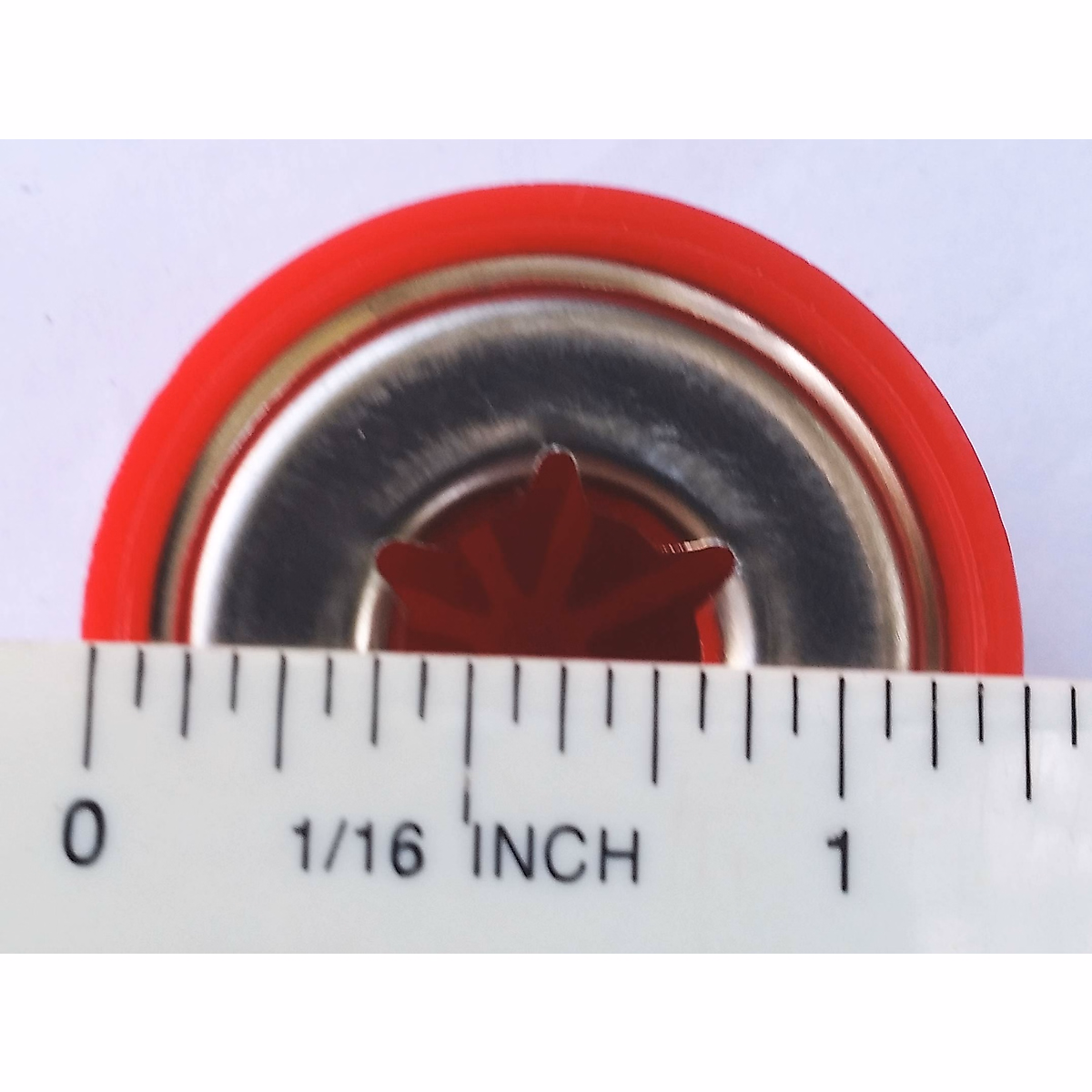 Quadrapoint Hub Cap compatible with Popular Red Wagon Brand Plastic & Folding Wagons 7/16" RED (NOT for Wood or Steel Wagons) (red)