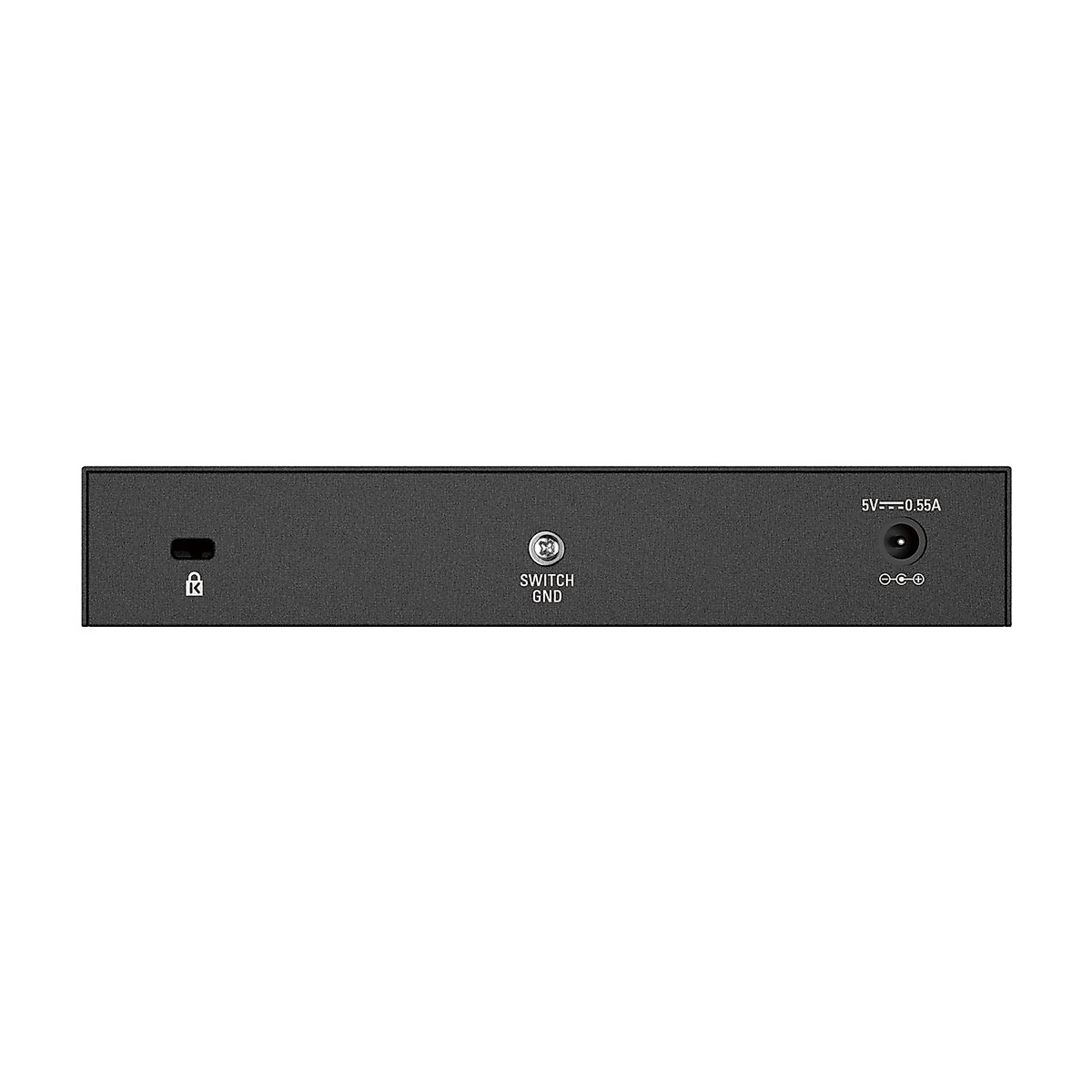 D-Link Fast Ethernet Switch, 8 Port Unmanaged Metal Fanless Desktop Network Internet (DES-108), Black