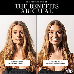 SLIP Silk Queen Pillowcase, White (20" x 30") - 100% Pure 22 Momme Mulberry Silk Pillowcase - Anti-Aging, Anti-BedHead, Anti-Sleep Crease