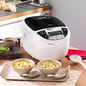 T-fal RK705851 10-In-1 Rice and Multicooker with 10 Automatic Functions and Delayed Timer, 10-Cup, White