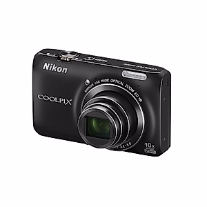 Nikon COOLPIX S6300 16 MP Digital Camera with 10x Zoom NIKKOR Glass Lens and Full HD 1080p Video (Black)