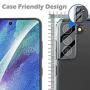 imluckies [3 Pack] for Samsung Galaxy S21 FE Camera Lens Protector, Ultra Thin Tempered Glass, Anti-Scratch & HD Clear, Easy Installation, Case Friendly Only for Samsung S21 FE 5G 2021 - Black
