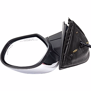 Kool Vue Left & Right Power Heated Mirrors for Chevrolet Silverado 1500 Cadillac Escalade 2009-2014 Power Fold With Signal Light, Memory & Puddle Lamp Chrome without Marker Light; without Spotlight