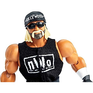 Mattel WWE Superstars Action Figure & Accessories, Series 1 “Hollywood” Hulk Hogan Retro Collectible with Swappable Hands