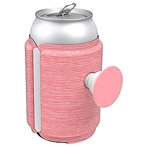 PopSockets PopThirst Can Koozie, Drink Holder, Koozies for Cans - Macaron Pink