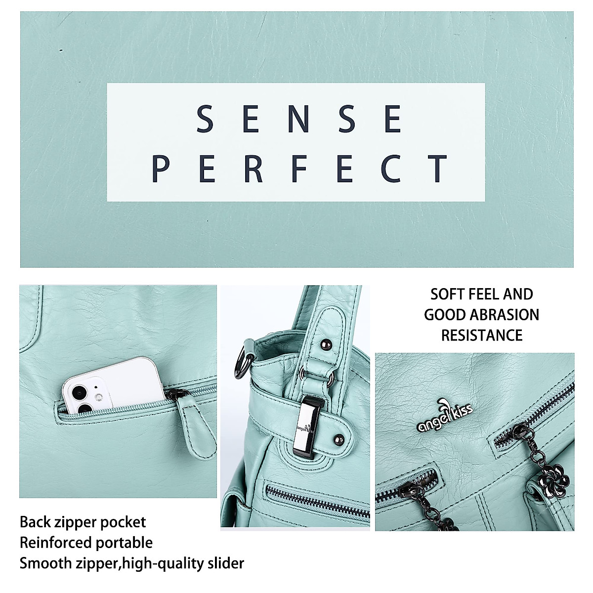 Purses and Handbags Women Tote Shoulder Top Handle Satchel Hobo Bags Fashion Washed Leather Purse