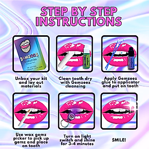 Gemzeez: The Original DIY Temporary Tooth Gemz Starter Kit (Crushed Ice)