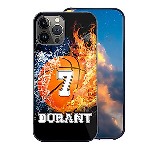 Custom Basketball Design with Your Own Name and Number Rubber Cover Phone case for iPhone 15 14 11 12 13 Pro Max Mini XR XS Max 8 Plus SE 2 6S PLUS 5S