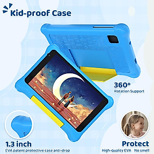 Freeski Kid Tablet 7-Inch Android 12 Tablet for Kids, 2G RAM 32G ROM, Quad Core Processor, Kidoz Preinstalled, Parental Control- Educational and Entertaining Tablet for Kid